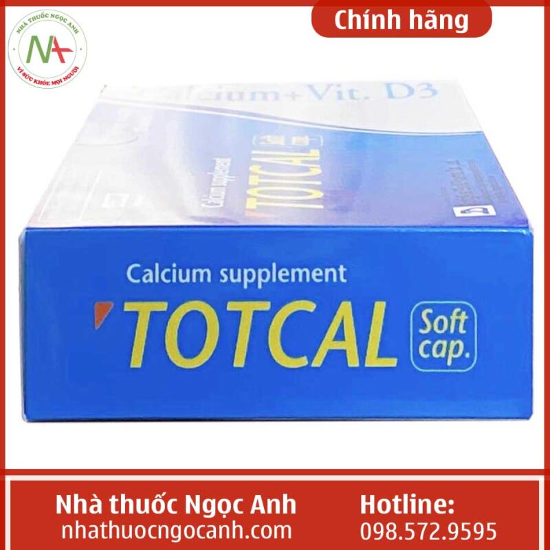 Thuốc Totcal Soft Cap. có tác dụng gì, giá bao nhiêu, mua ở đâu?