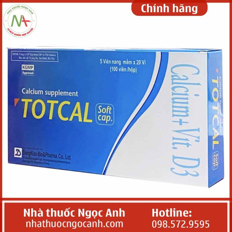 Thuốc Totcal Soft Cap. có tác dụng gì, giá bao nhiêu, mua ở đâu?