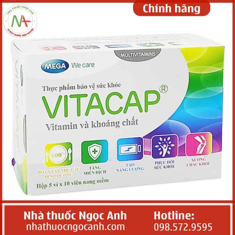 Thuốc Vitacap Mega có tác dụng phụ gì, giá bao nhiêu, mua ở đâu