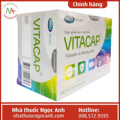 Thuốc Vitacap Mega có tác dụng phụ gì, giá bao nhiêu, mua ở đâu