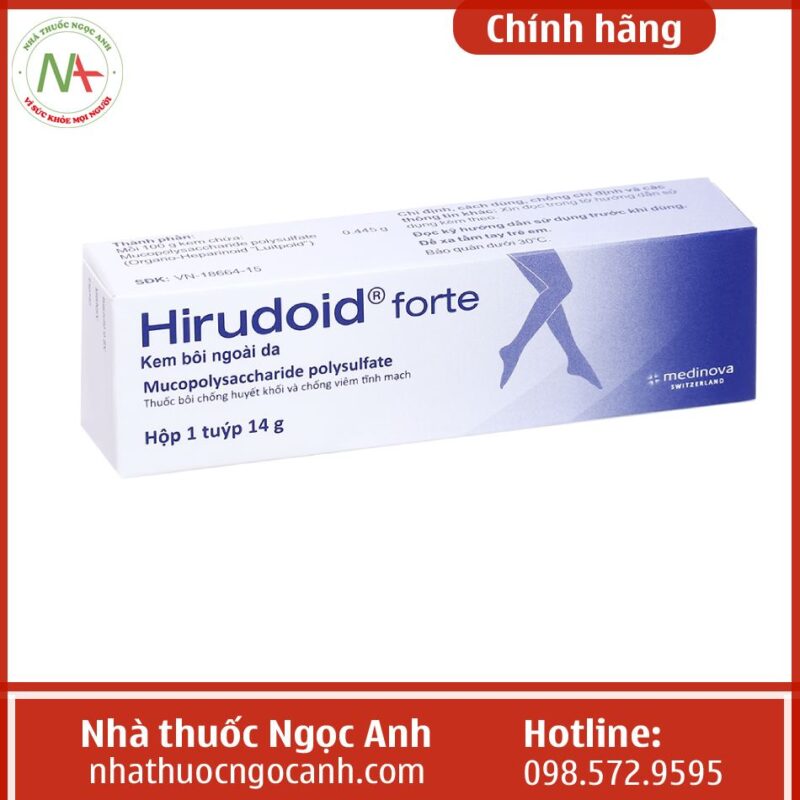 Thuốc Hirudoid Forte 14g Cream là thuốc gì, giá bao nhiêu, mua ở đâu