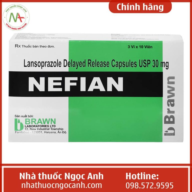 Thuốc Nefian 30mg uống trước hay sau ăn, giá bao nhiêu, mua ở đâu?