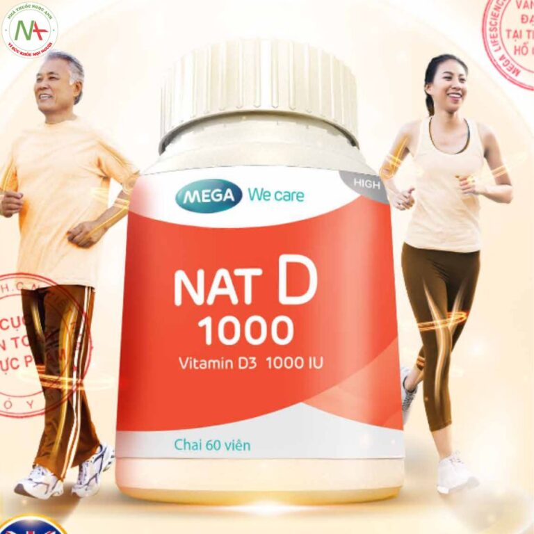 Thuốc NAT D 1000 Mega 60 viên có tác dụng gì, giá bao nhiêu, mua ở đâu