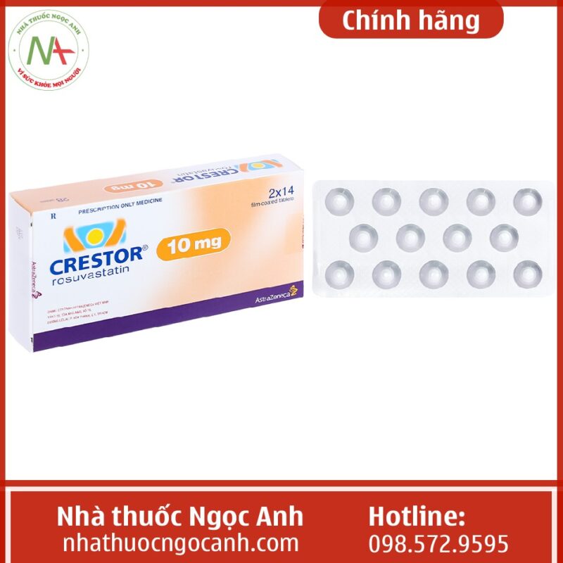 Thuốc Crestor 10mg là thuốc gì, tác dụng phụ, giá bao nhiêu, mua ở đâu?