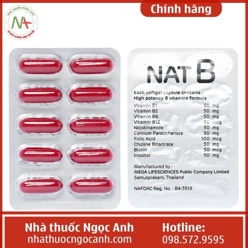 Thuốc NAT B là thuốc gì, có tác dụng gì, giá bao nhiêu, mua ở đâu