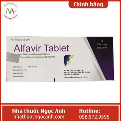 Thuốc Alfavir tablet 25mg có giá bao nhiêu, Mua ở đâu?