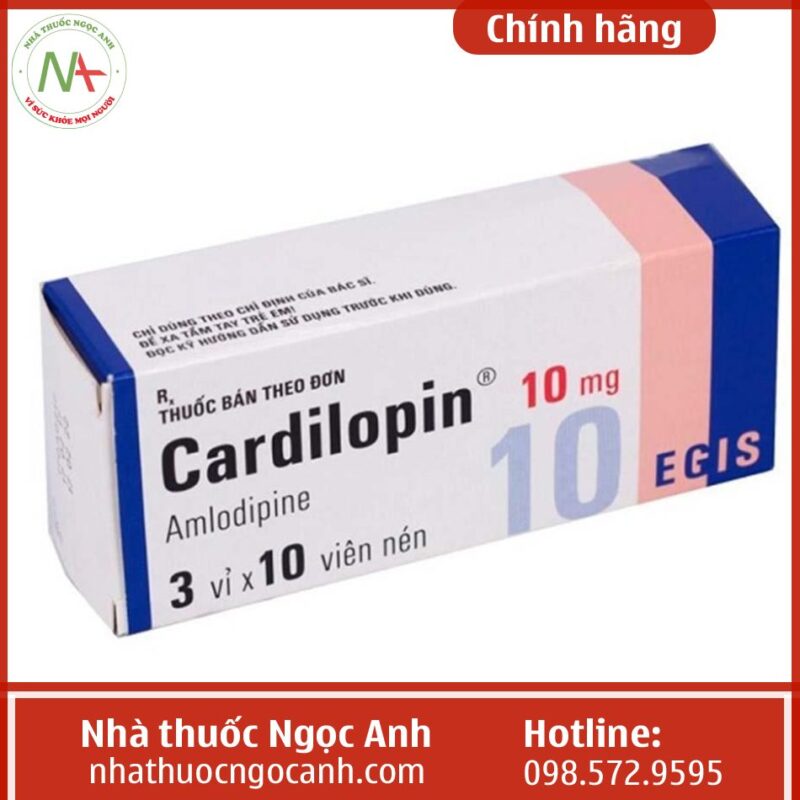 Thuốc Cardilopin 10mg là thuốc gì, tác dụng gì, giá bao nhiêu, mua ở đâu?