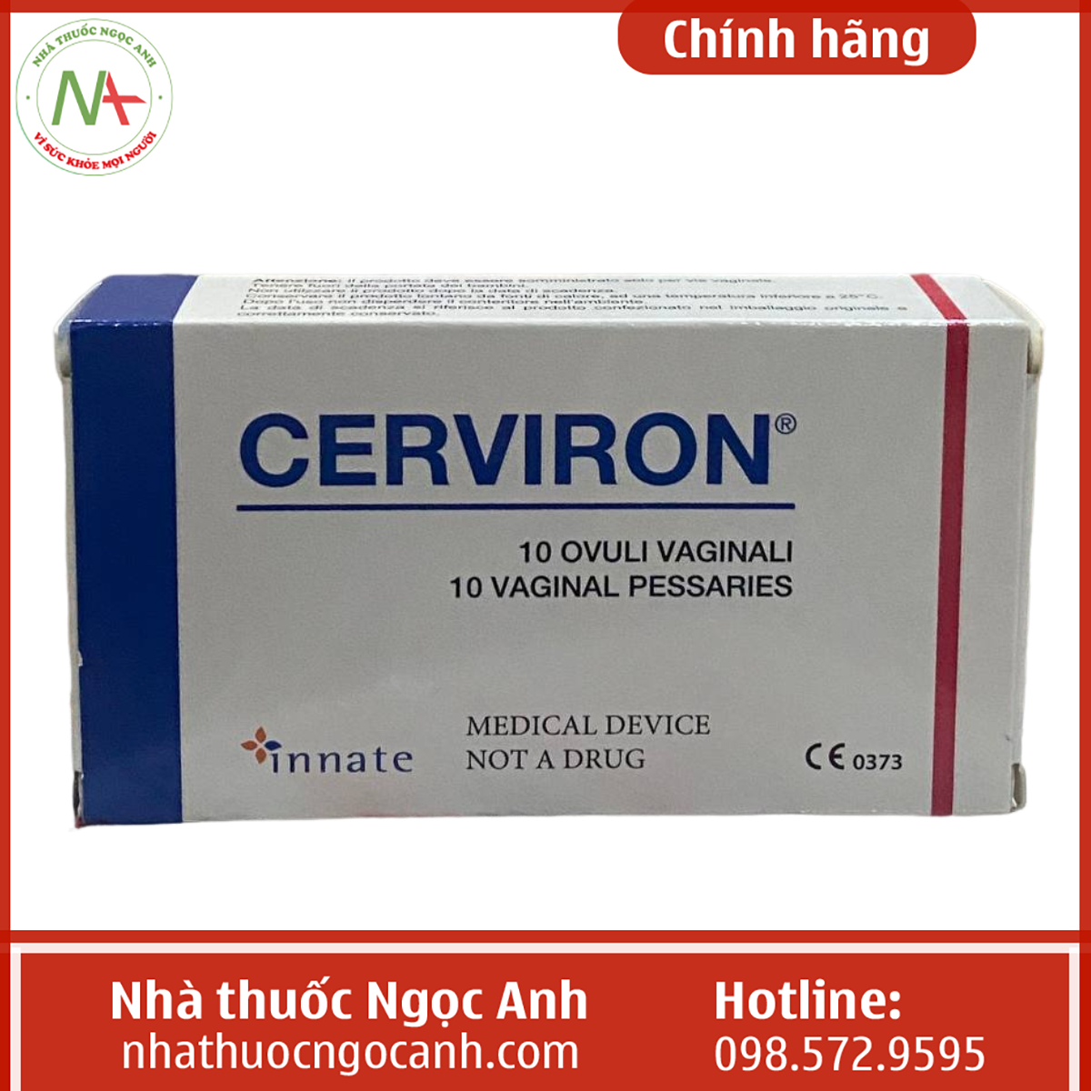 Thuốc Cerviron Innate viên đặt có tốt không, mua ở đâu, giá bao nhiêu?