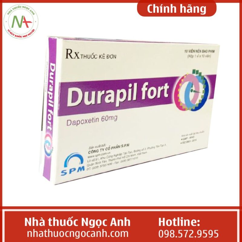 Thuốc Durapil Fort 60mg có tác dụng gì, mua ở đâu, giá bao nhiêu