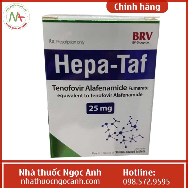 Thuốc Hepa-Taf 25mg có tác dụng gì, giá bao nhiêu, mua ở đâu?