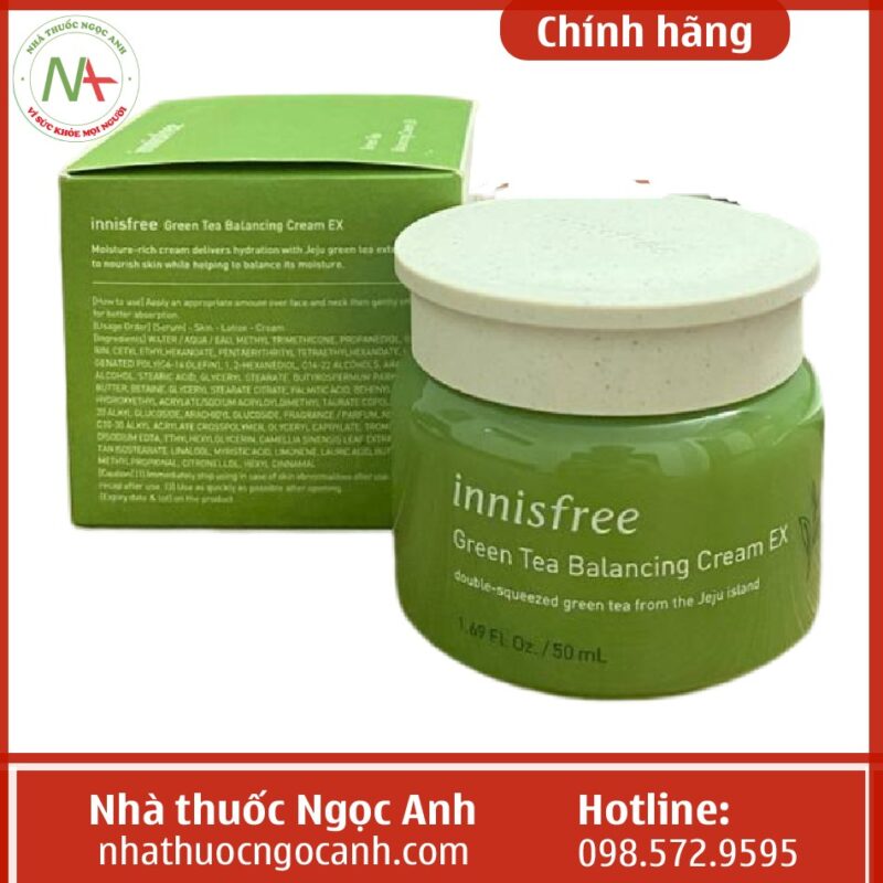 Innisfree Green Tea Balancing Cream EX là gì, giá bao nhiêu, mua ở đâu