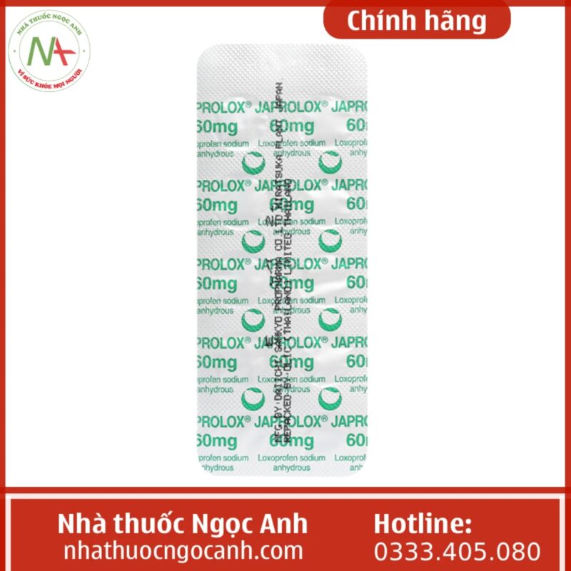 Thuốc Japrolox Tablets 60mg là thuốc gì, giá bao nhiêu, mua ở đâu