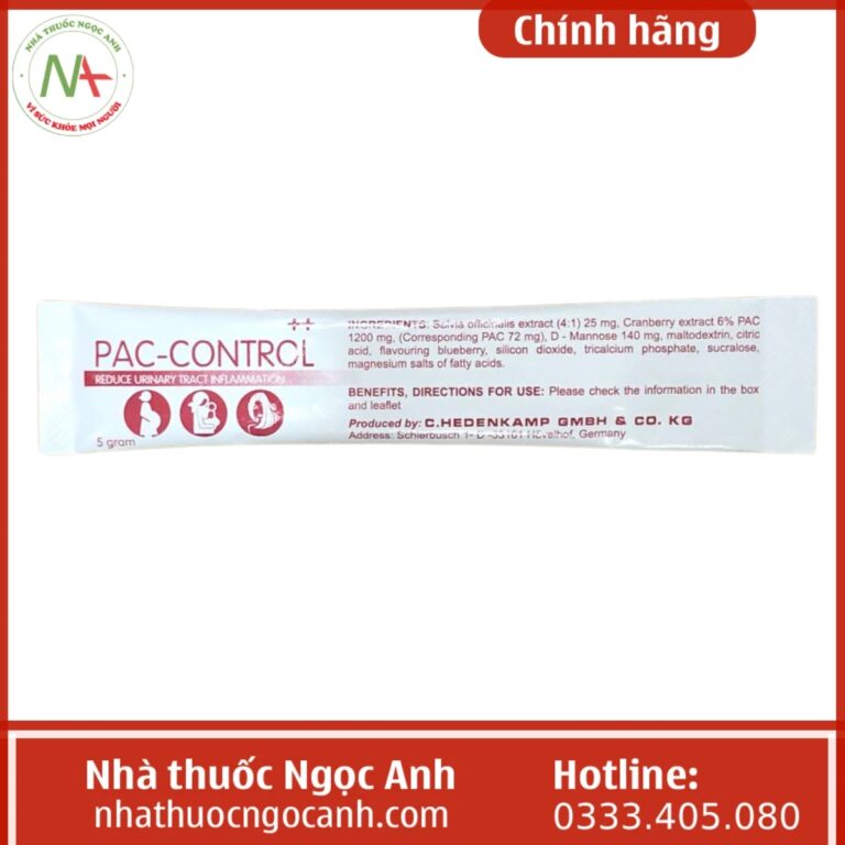 Pac-Control là thuốc gì, bầu dùng được không, mua ở đâu, giá bao nhiêu