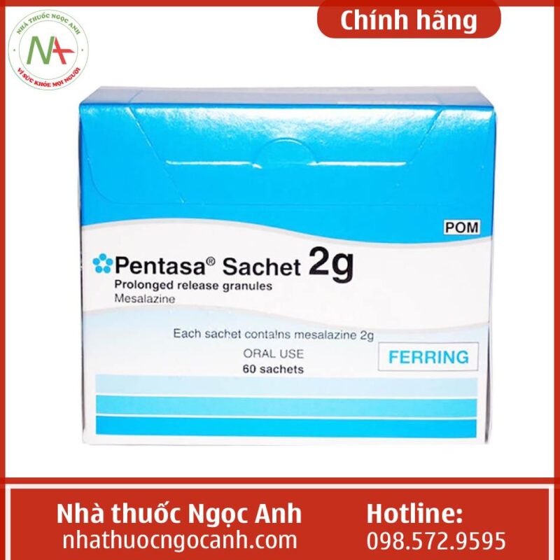 Thuốc Pentasa Sachet 2g tác dụng gì, mua ở đâu, giá bao nhiêu?
