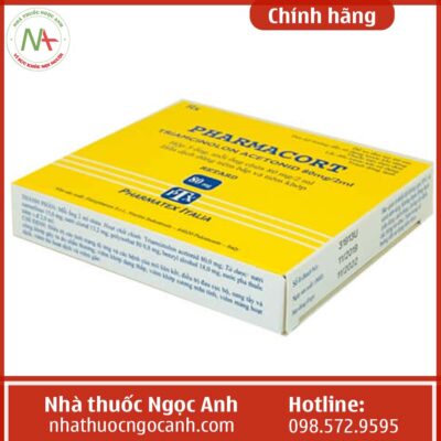 Thuốc tiêm sẹo lồi Pharmacort 80mg/2ml giá bao nhiêu, mua ở đâu