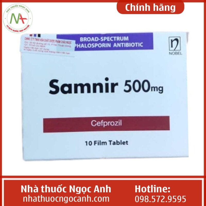 Thuốc Samnir 500mg có tác dụng gì, mua ở đâu, giá bao nhiêu?