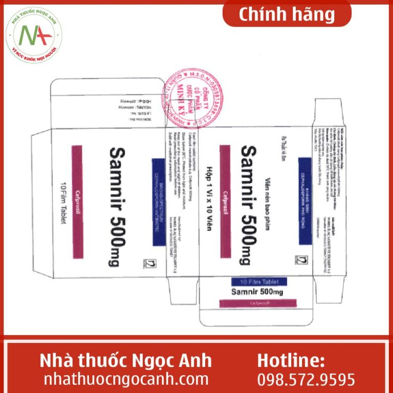 Thuốc Samnir 500mg có tác dụng gì, mua ở đâu, giá bao nhiêu?