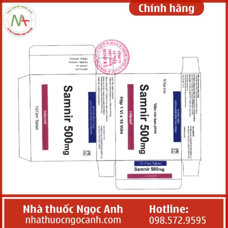 Thuốc Samnir 500mg có tác dụng gì, mua ở đâu, giá bao nhiêu?