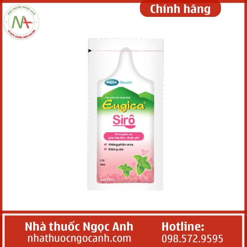 Siro ho gói thảo dược Eugica có tốt không, mua ở đâu, giá bao nhiêu?
