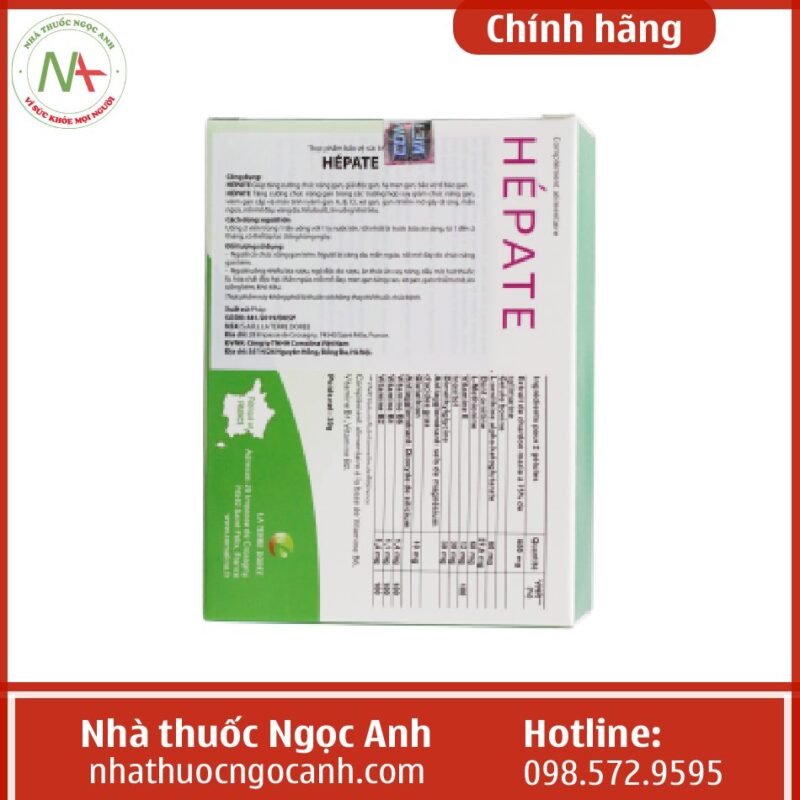 Thuốc Hépate là thuốc gì, có tác dụng gì, giá bao nhiêu, mua ở đâu