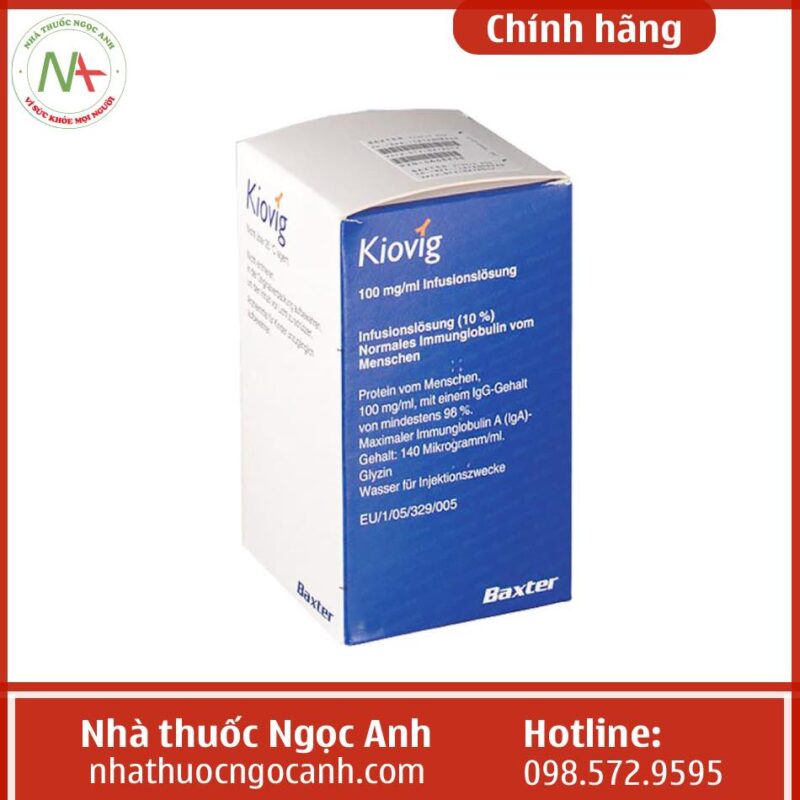 Thuốc Kiovig 100mg/ml có tác dụng gì, giá bao nhiêu, mua ở đâu?