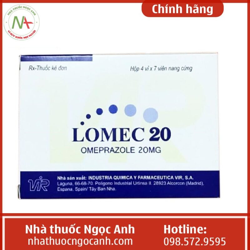 Thuốc Lomec 20 là thuốc gì, giá bao nhiêu, mua ở đâu?