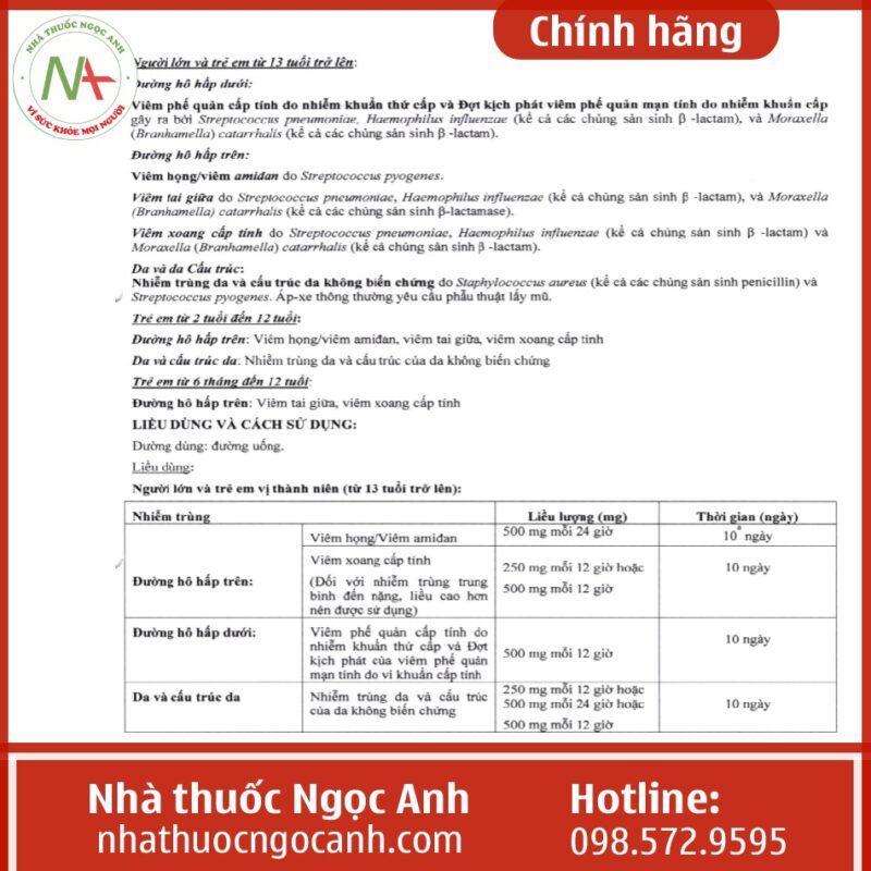 Thuốc Samnir 500mg: liều dùng, mua ở đâu, giá bao nhiêu?