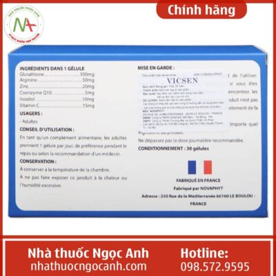 Vicsen có tác dụng gì? Giá bao nhiêu? Mua ở đâu?