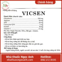 Thuốc Vicsen500mg sdk, có tác dụng gì, giá bao nhiêu, mua ở đâu