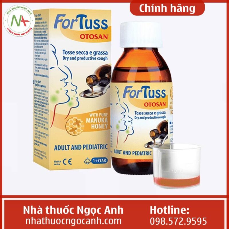 Thuốc ho Fortuss Otosan Cough Syrup 180ml giá bao nhiêu, mua ở đâu