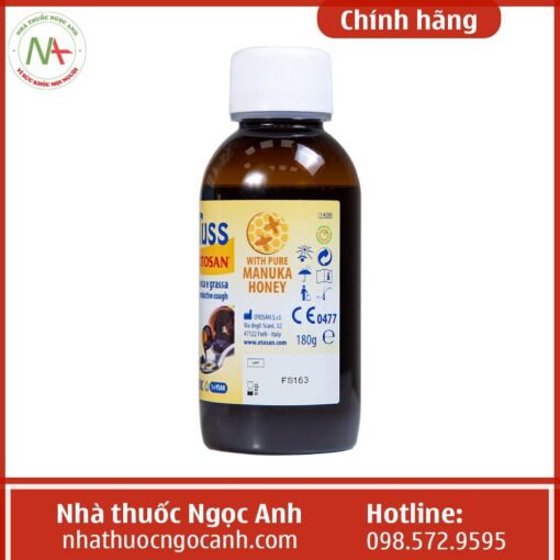 Thuốc ho Fortuss Otosan Cough Syrup 180ml giá bao nhiêu, mua ở đâu