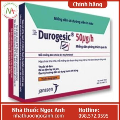 Thuốc Durogesic 50 µg/h dạng miếng dán giá bao nhiêu, mua ở đâu?
