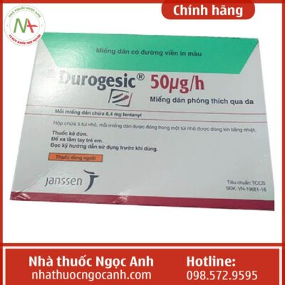 Thuốc Durogesic 50 µg/h dạng miếng dán giá bao nhiêu, mua ở đâu?