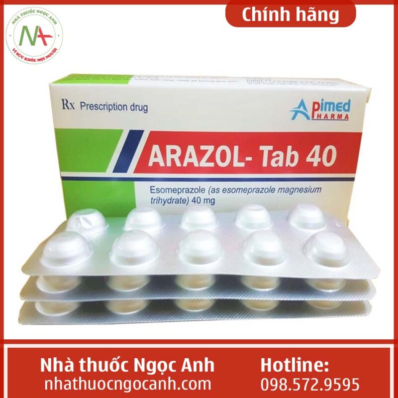 Thuốc Arazol-Tab 40 là thuốc gì, có tác dụng gì, giá bao nhiêu, mua ở đâu?