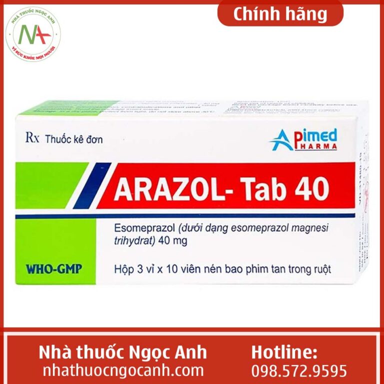 Thuốc Arazol-Tab 40 có tác dụng gì, giá bao nhiêu, mua ở đâu?