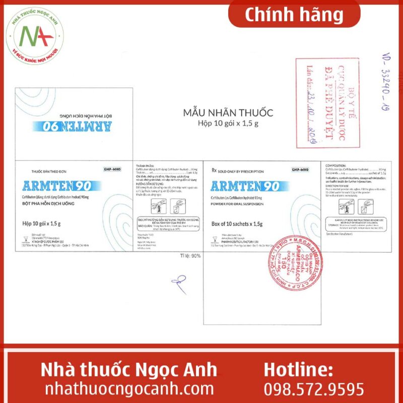 Thuốc Armten 90 uống trước hay sau ăn, giá bao nhiêu, mua ở đâu
