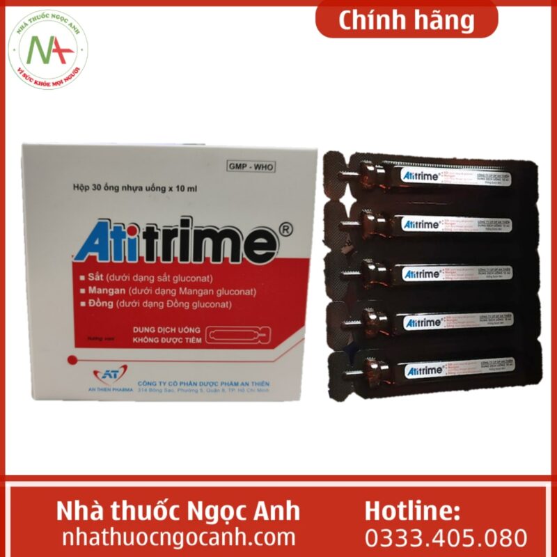 Thuốc Atitrime 10ml là thuốc gì, liều dùng, giá bao nhiêu, mua ở đâu?