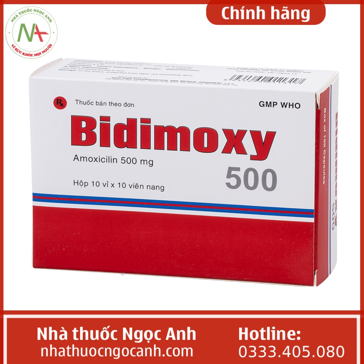 Thuốc Bidimoxy 500 là thuốc gì, có tác dụng gì, mua ở đâu, giá bao nhiêu?