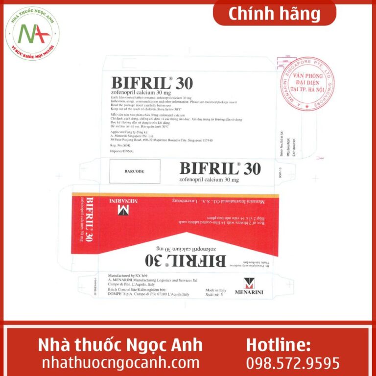 Thuốc Bifril 30 là thuốc gì, có tác dụng gì, mua ở đâu, giá bao nhiêu?