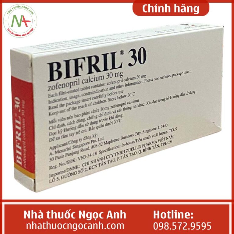 Thuốc Bifril 30 là thuốc gì, có tác dụng gì, mua ở đâu, giá bao nhiêu?