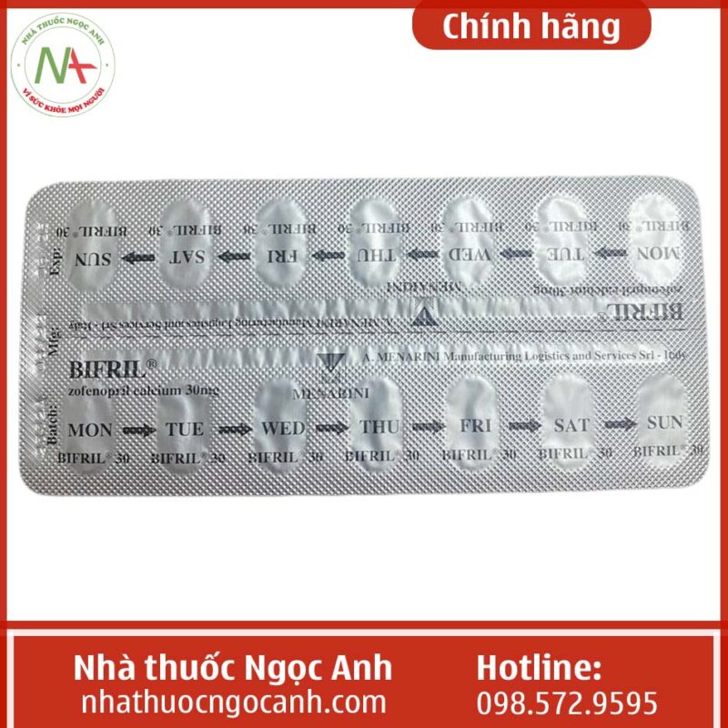 Thuốc Bifril 30 là thuốc gì, có tác dụng gì, mua ở đâu, giá bao nhiêu?