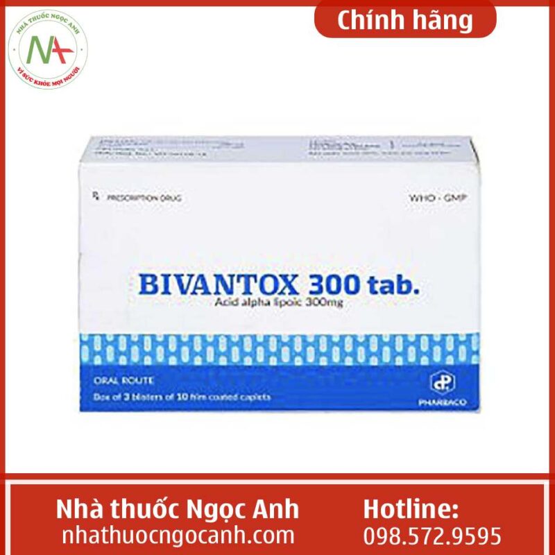 Thuốc Bivantox 300 tab. là thuốc gì, giá bao nhiêu, mua ở đâu?