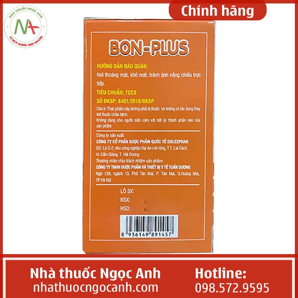 Thuốc Bon-Plus là thuốc gì, có tốt không, giá bao nhiêu, mua ở đâu