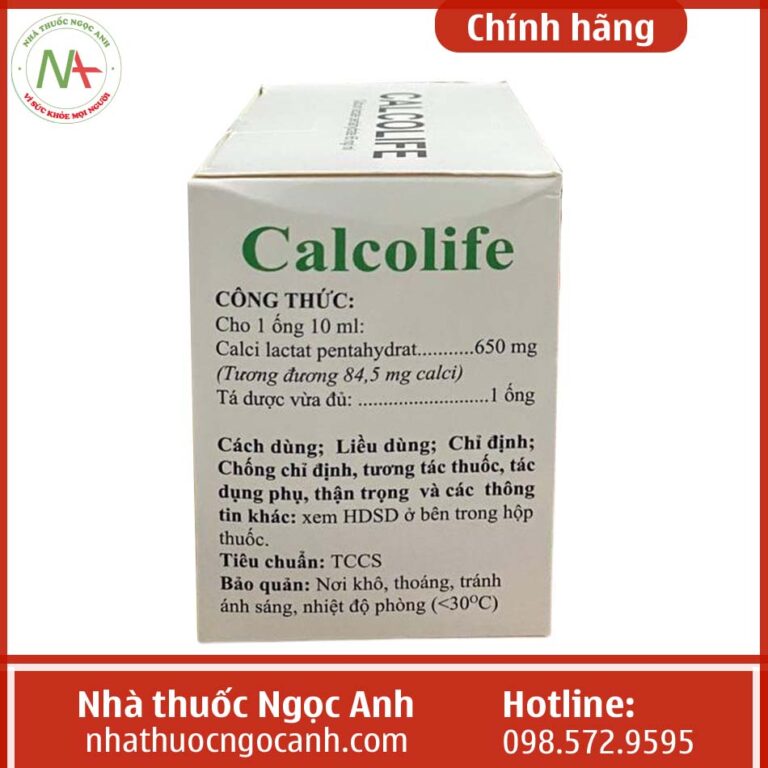 Thuốc Calcolife ống 10ml là thuốc gì, giá bao nhiêu, mua ở đâu?