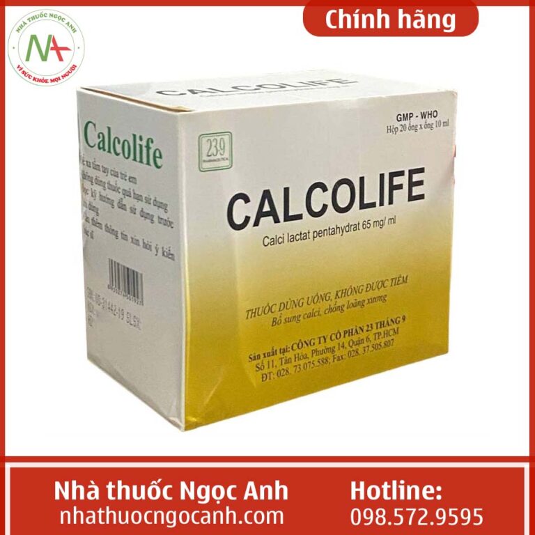 Thuốc Calcolife ống 10ml là thuốc gì, giá bao nhiêu, mua ở đâu?