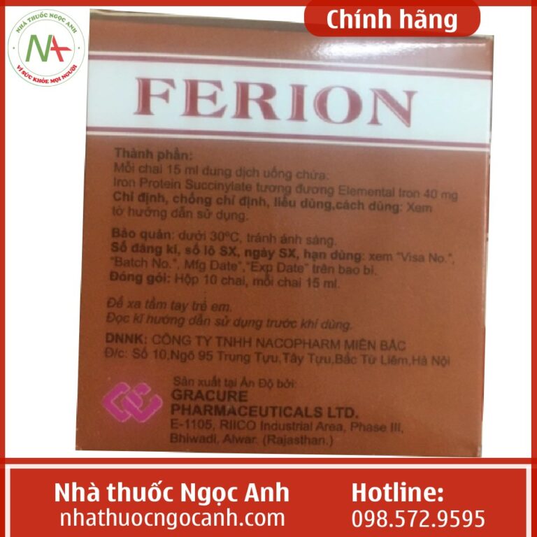 Thuốc Ferion là thuốc gì, có tác dụng gì, mua ở đâu, giá bao nhiêu
