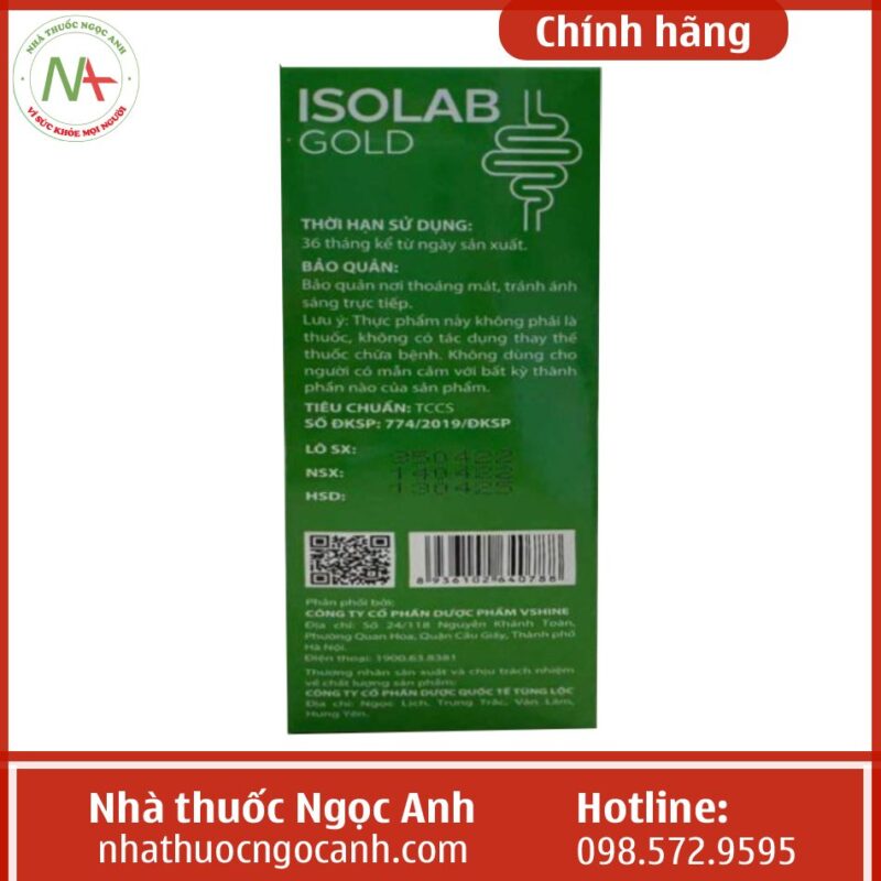 Thuốc Isolab Gold là thuốc gì, có tốt không, giá bao nhiêu, mua ở đâu?