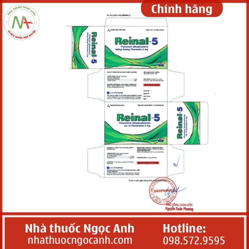 Thuốc Reinal-5 là thuốc gì, tác dụng gì, giá bao nhiêu, mua ở đâu?