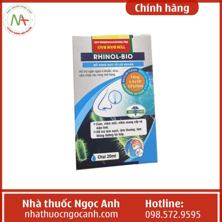 Thuốc Rhinol-Bio 20ml có tác dụng gì, giá bao nhiêu, mua ở đâu?