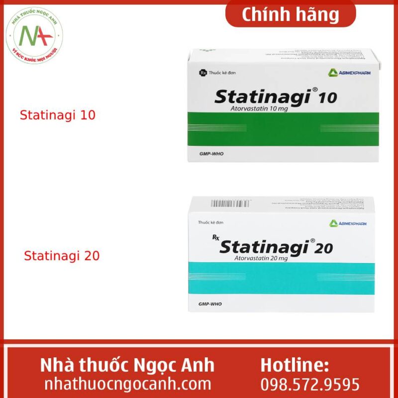 Thuốc Statinagi 20 là thuốc gì, tác dụng phụ, mua ở đâu, giá bao nhiêu?